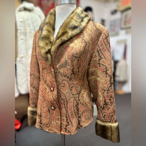 Tasha Polizzi | Jackets & Coats | Tasha Polizzi Fabulous Tapestry Fur ...